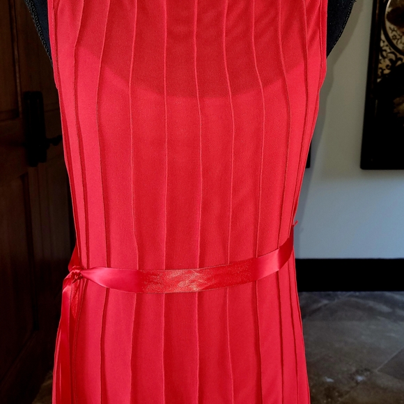 Macy's | Dresses | Macys Red Midi Dress | Poshmark